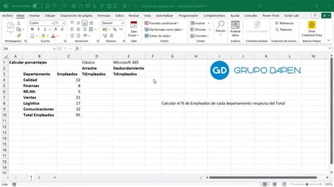 C Mo Calcular Porcentajes En Excel