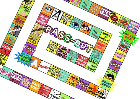 Drinking Board Game Printable Drinking Board Game Black Out Drinking