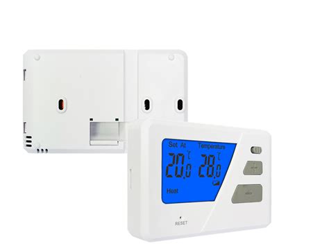 Riseem Push Button 868 Mhz Non Programmable Rf Wireless Room Thermostat For Underfloor Heating