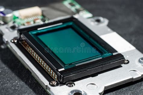 Close Up Of An Electronic Chip With A Camera Matrix Camera Sensor Close Up Macro Photography