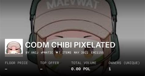 Codm Chibi Pixelated Kollektion Offenes Meer