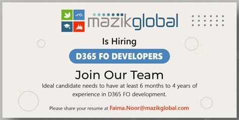 Faima Noor On Linkedin D365 D365fo Newcareeropportunities Hiringalerts