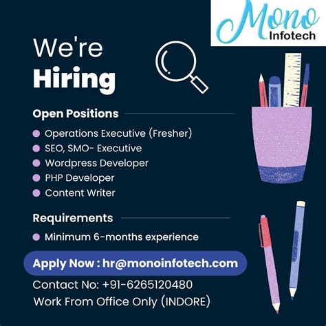 Nobal Ghosle On Linkedin Hiring Sharecv Applynow Monoinfotech Itcompany Digitalamarketing