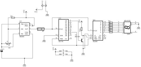 Membuat Dadu Digital 7 Segment Rangkaian Analog Ic 4017 Ic 4026 Ne555