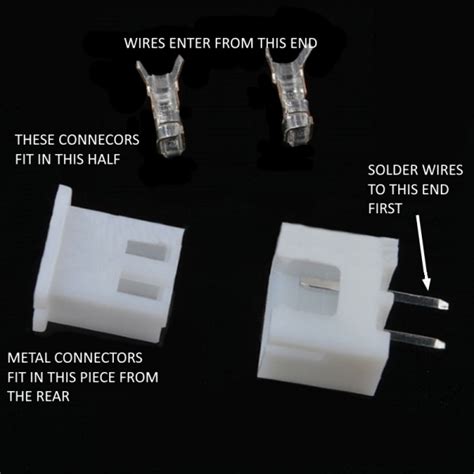 Mini Micro Male Female Connector Set 1 25mm Pitch 4 Way Railwayscenics
