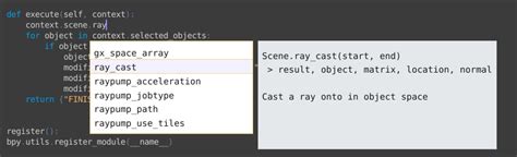 Addon Auto Completion In Blenders Text Editor Released Scripts And