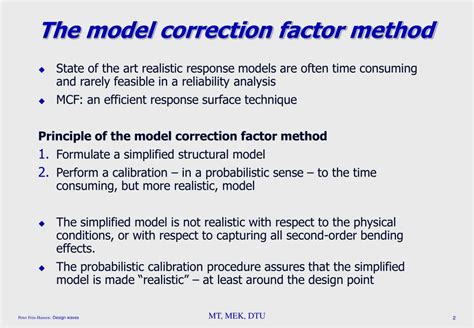 Ppt Model Correction Factor And Design Waves Powerpoint Presentation