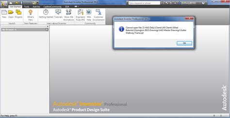 Solved Inventor Will Not Open Assembly Or Old Version Autodesk Community
