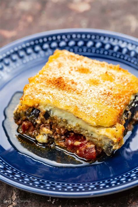 Best Greek Moussaka Eggplant Casserole The Mediterranean Dish