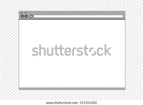 Open New Browser Window Template Stock Vector Royalty Free 215351602
