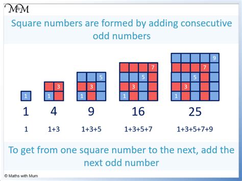 what are square numbers maths with mum