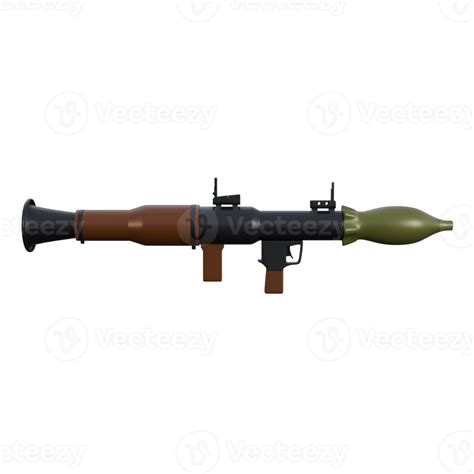 3d Illustration Of Rpg 7 Powerful Rpg 7 Rocket Launcher With Rugged