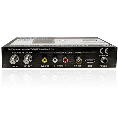 Vecoax Micromod 3 Sdi Rf Modulator Pro Video Instruments