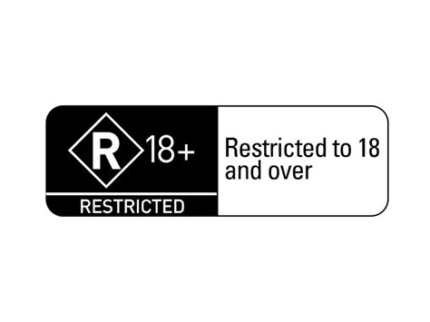Free Australian Classification Restricted 18 R 18 Logo Vector