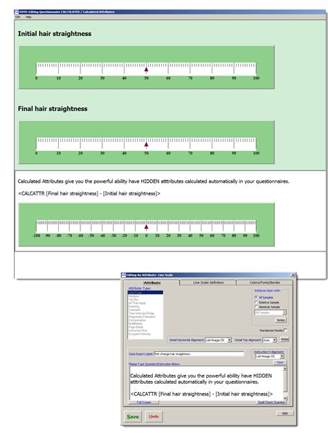 Questionnaire Calculated Attributes Sims Sensory Evaluation Testing Software Cloud