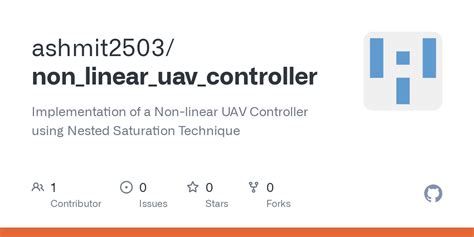 Github Ashmit2503nonlinearuavcontroller Implementation Of A Non Linear Uav Controller