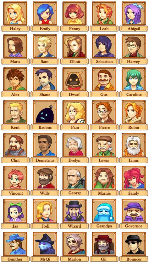 Stardew Valley Stardew Valley Expanded Characters All Stardew Valley