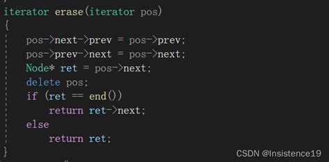 List容器的底层结构（详述insert与erase）c List同位置insert和erase Csdn博客