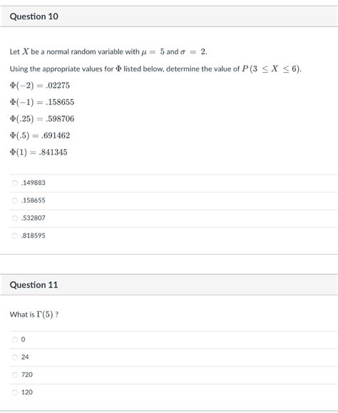 Solved Question Let X Be A Normal Random Variable With U Chegg