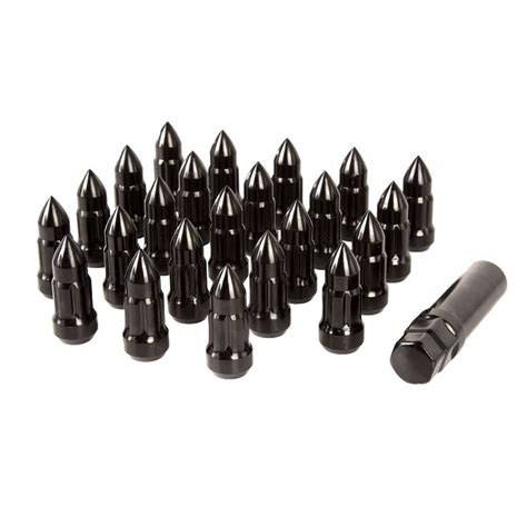 Rugged Ridge Bullet Style Black 23pc Lug Nuts 12x20 For 2007 2018