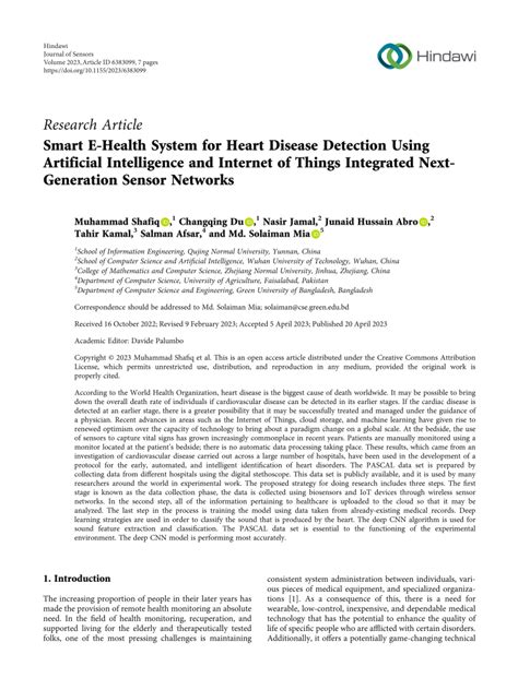 Pdf Smart E Health System For Heart Disease Detection Using