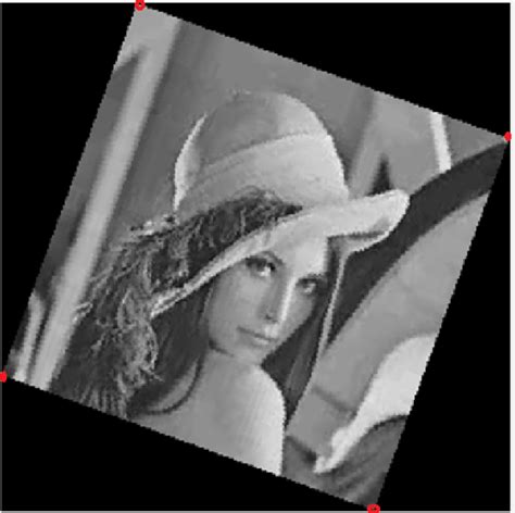 Matlab How To Get The Four Corners Of A Rotated Image Stack Overflow