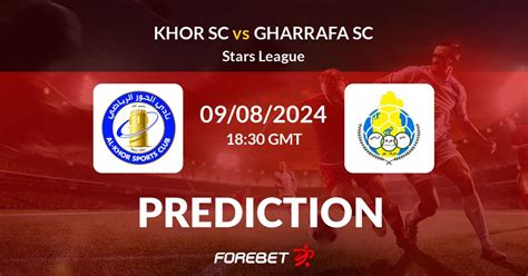 Khor Sc Vs Gharrafa Sc Prediction Stats H2h 09 Aug 2024