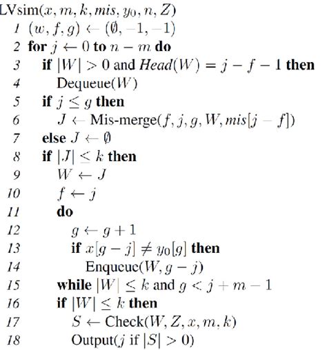 Adaptation Of The Landau Vishkin Algorithm For Searching A Set X In A