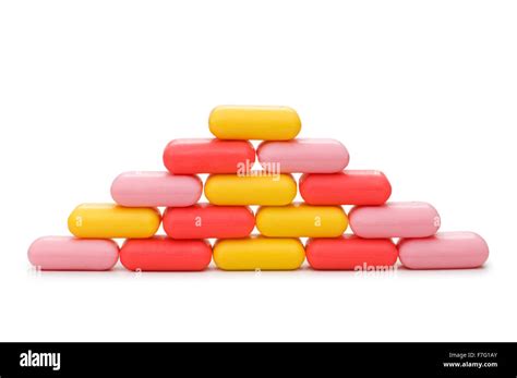 Stack Of Soap Isolated On The White Stock Photo Alamy