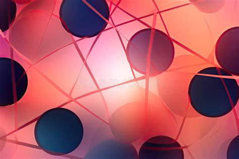 Minimalistic Abstract Background With Intersecting Lines And Circles Symbolizing Unity And