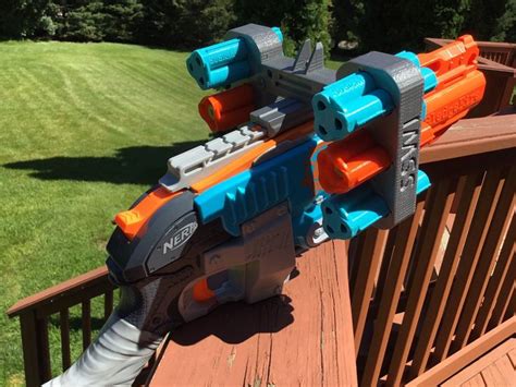 Nerf Compatible 6 Shell Mod Attachment For Zombie Strike Sledge Fire