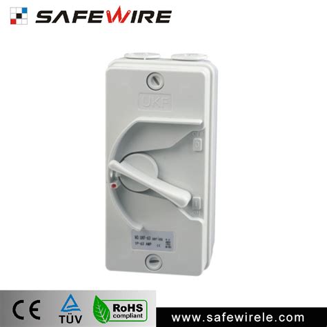 Isolating Switches Ukf Isolator Switch Ip66 32a Single Pole Weatherproof Lsolating Switches