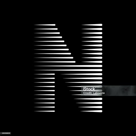 N 편지 선 로고 아이콘 일러스트 개념에 대한 스톡 벡터 아트 및 기타 이미지 개념 검은색 기업 비즈니스 Istock