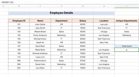 Count Unique And Distinct Values In Excel With Examples