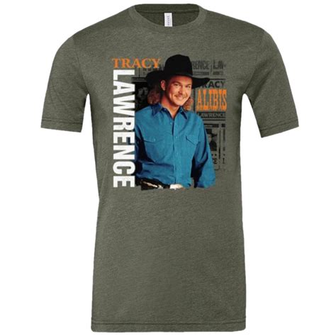 Heather Military Green Alibis Tee Tracy Lawrence