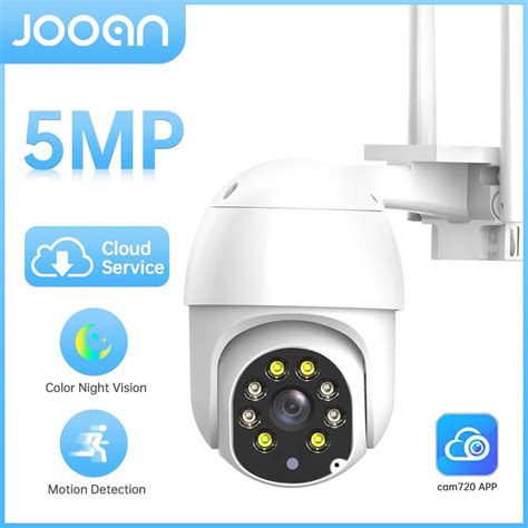 Buy JOOAN 5MP 3MP Cloud WIFI IP Camera 4X Digital Zoom Auto Tracking ...
