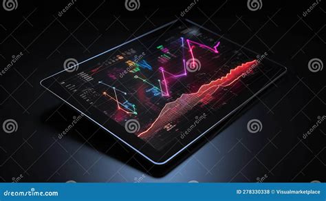 ai powered predictive analytics visualization stock illustration illustration of information