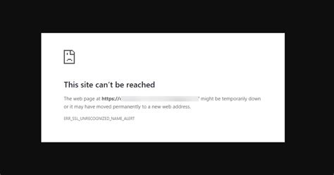 Cách Fix lỗi err ssl unrecognized name alert