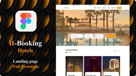 hotel booking landing page figma
