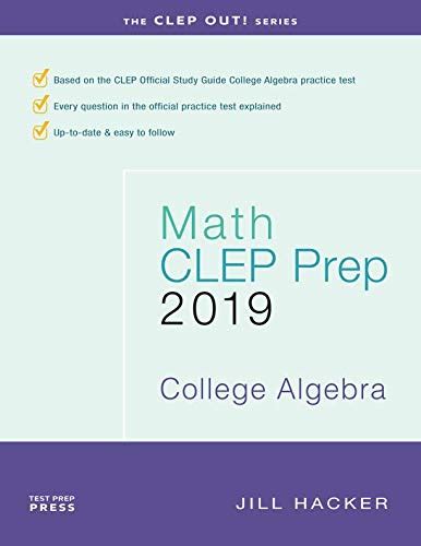Math Clep Prep College Algebra By Jill Hacker Goodreads