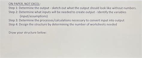 EXCEL Lab 1 Good Spreadsheet Design Goal Create A Chegg Com