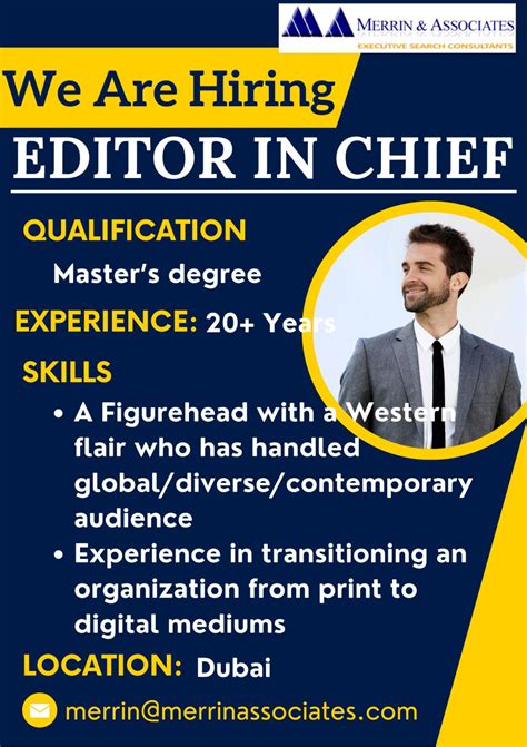 Merrin And Associates On Linkedin Hiring Editorinchief Medialeader Contentstrategy Digitalfirst