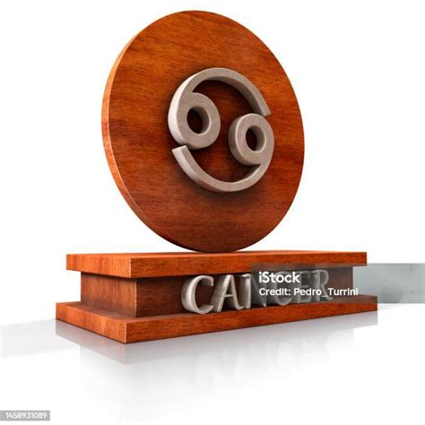 암 조디악 표지판 조디악 표지판의 3d 그림 바닥에 표지판의 이름이 있는 나무 스탠드에 돌로 만든 암 조디악 표지판의 12개 이미지 세트 중 일부 물고기자리에 대한 스톡