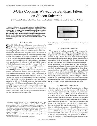 Top Pdf Compact Ultra Wideband Bandpass Filters Using Composite
