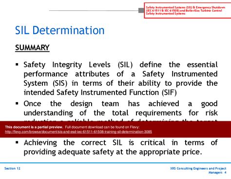 Sis And Esd Iec 61511 61508 Training Sil Determination Ppt Slide Deck