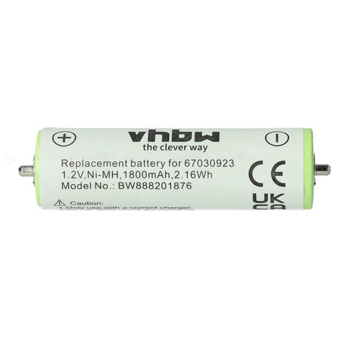 Vhbw batteria compatibile con Braun 5743 SmartControl3 4845, 5744 ...
