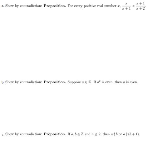 Solved A Show By Contradiction Proposition For Every Solved A Show By Contradiction Proposition For Every