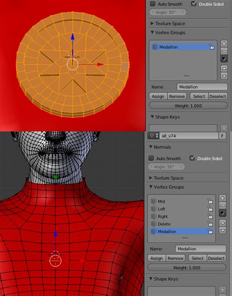 controlling the result with vertex groups makehuman community