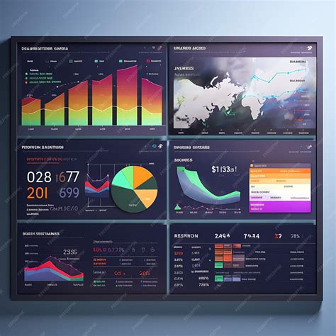 Premium Ai Image Web Dashboard Analytics Data Analytics Dashboard Widget Based Layout Profe