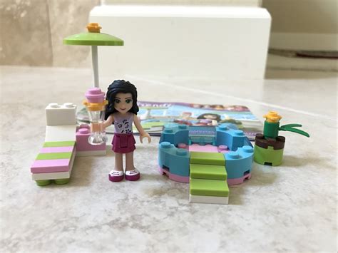 Lego Friends Emmas Splash Pool Water Park Summer Set With Swimming